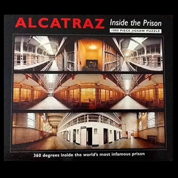Vintage | Games | 00 Piece Jigsaw Puzzle Alcatraz Inside The Prison 360 ...